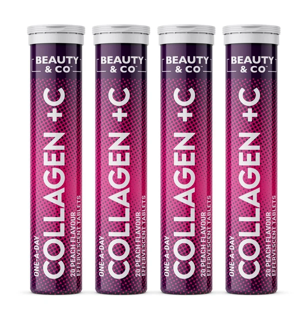 BEAUTY & CO Collagen Effervescent - Marine Collagen & Vitamin C ...