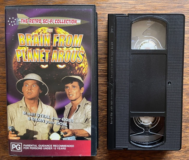 THE BRAIN FROM PLANET AROUS VHS Video Cassette Tape 1957 Nathan Hertz ...