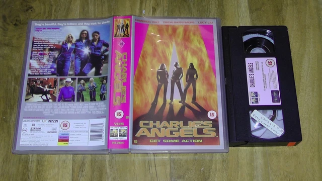 CHARLIE'S ANGELS VHS Video Tape Big Box Ex Rental RCA Columbia Pictures £4.99 - PicClick UK