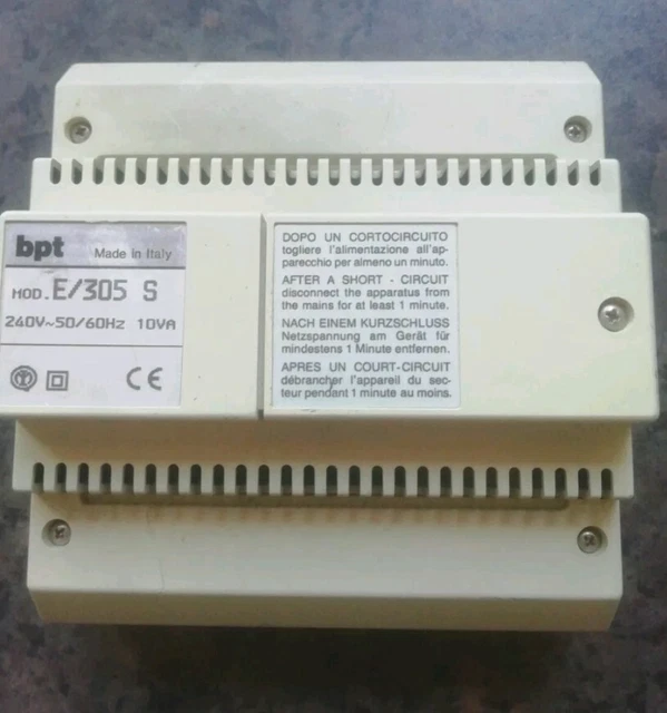 BPT E305/S INTERCOM/ACCESS Control Power Supply/Amp £59.95 - PicClick UK