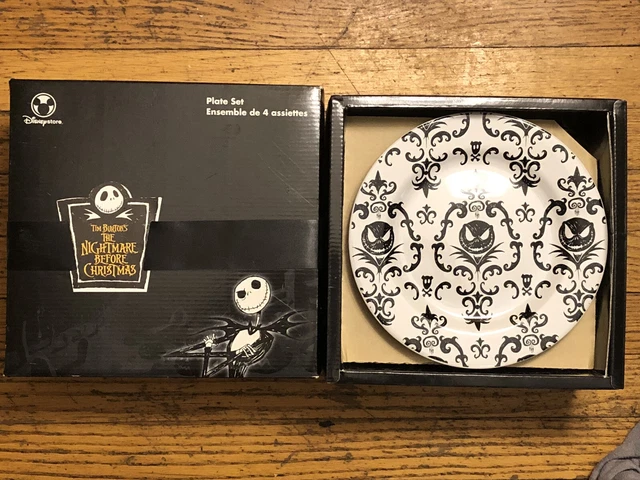 TIM BURTON’S NIGHTMARE Before Christmas JACK SKELLINGTON Plate Set ...