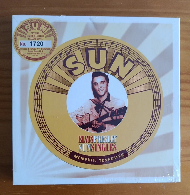 ELVIS PRESLEY SUN Vinyl Singles Numbered Yellow Vinyl Box Set ELVIS101X ...