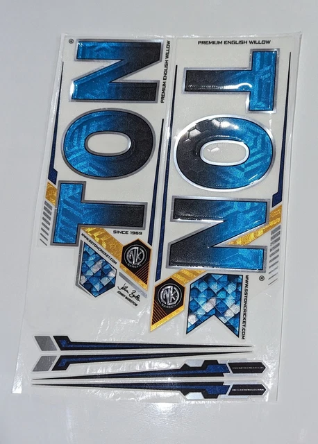 2024 TON METALLIC BLUE Cricket Bat Stickers +100% Genuine from SS ...