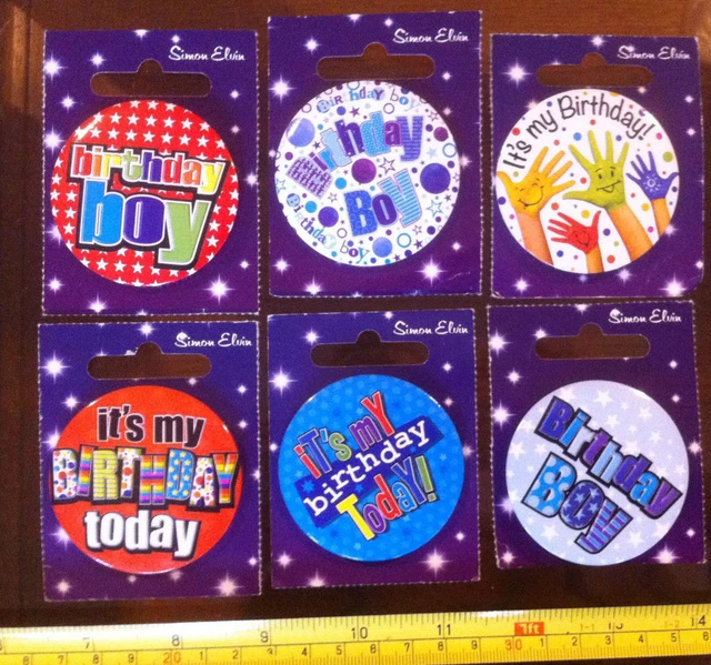 BADGE ITS MY Birthday Boy Badge Choose Your favourite Cute Party Multi ...
