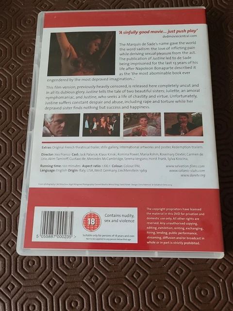 MARQUIS DE SADE'S Justine (DVD, 2014) EUR 11,53 - PicClick IT