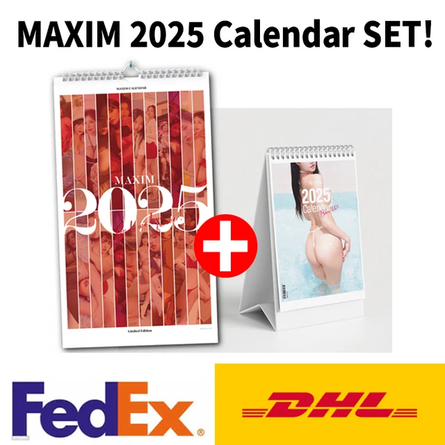 MAXIM KOREA OFFICIAL 2025 CALENDAR SET LIMITED EDITION SEALED Asian £69 ...