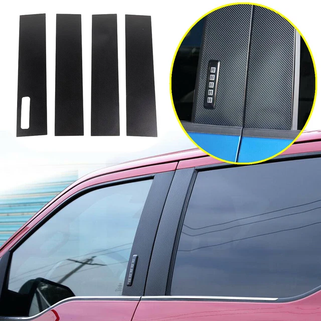 PER FORD F150 F-150 2021-2023 Pilastro Porta Finestra Fibra di Carbonio ...