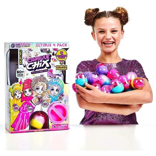 KAPSEL CHIX ULTIMIX 4 Puppen Mega Pack - 20 x Kapseln - EXTRA GROSSE ...