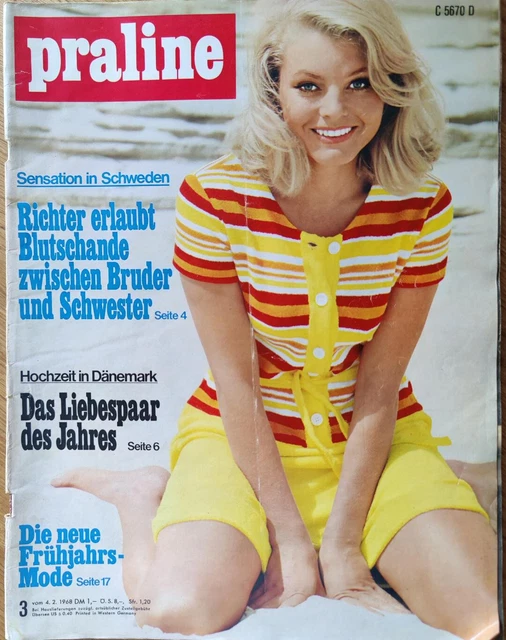 ZEITSCHRIFT PRALINE AUSGABE Nr.3 vom 04.02.1968 Sammler Rarität (141 ...