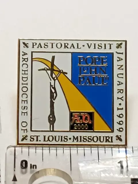 Pope John Paul 1999 Pastoral Visit Archdiocee Of St Louis Mo Lapel Pin 030823 942 Picclick Ca