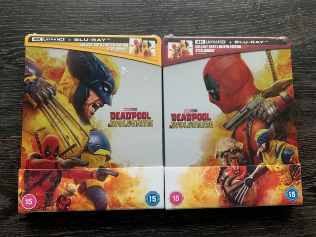 DEADPOOL & WOLVERINE 4K Ultra HD Blu ray steelbook set UK editions UHD both NEW £75.95 - PicClick UK