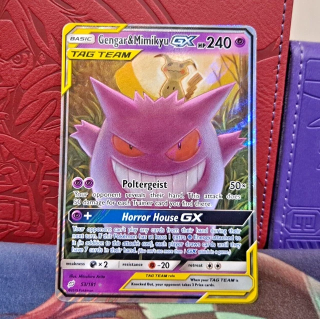 GENGAR & MIMIKYU Tag Team GX (ULTRA RARE) 53-181 SM Tag Team (NM) EUR 82,98 - PicClick FR