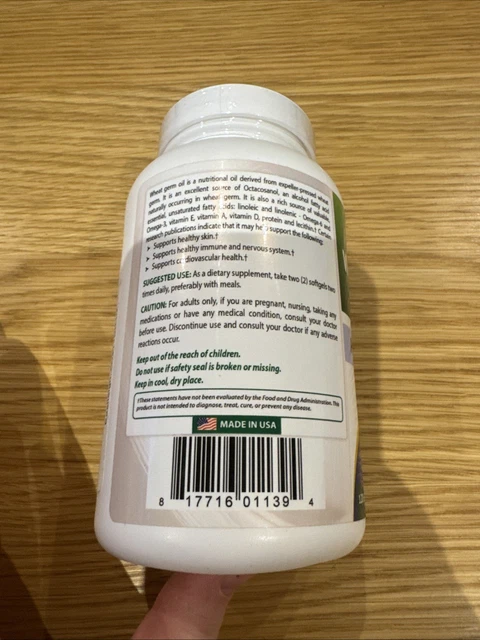 BEST NATURALS WHEAT Germ Oil 120 Softgels New Date 02/26 £4.00 ...