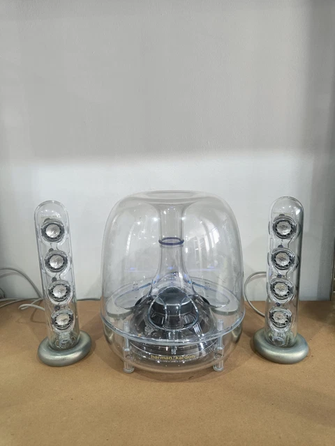 HARMAN KARDON SOUNDSTICKS III PC Laptop Mac Speaker System Subwoofer ...
