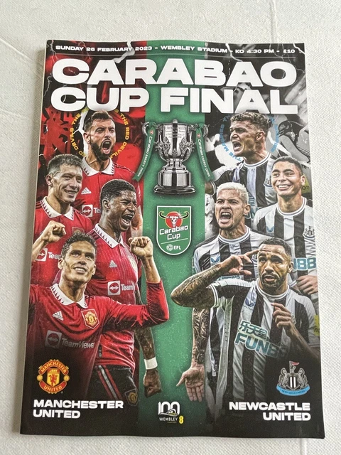 MANCHESTER UNITED V Newcastle United 2022/23 Carabao Cup Final £6.00 - PicClick UK