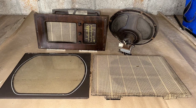 FERRANTI MODEL 505 AM FM Radiogram Parts Speaker Screen Valve TV Set ...