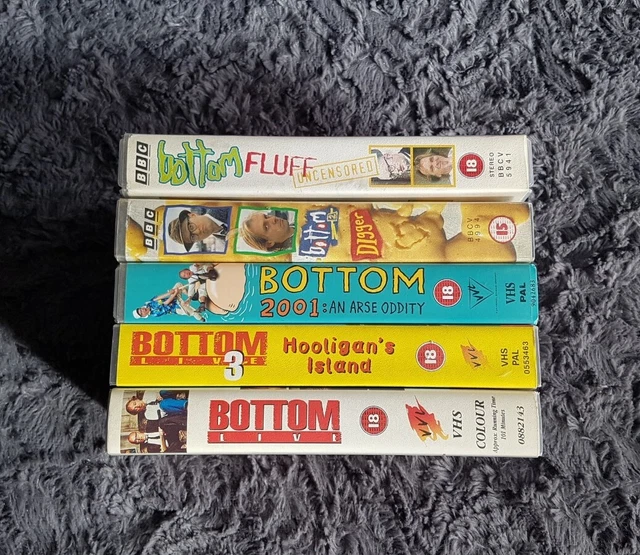 5 X BOTTOM VHS Video Tapes LIVE 1&3, 2001 : an ARSE ODDITY, DIGGER and ...