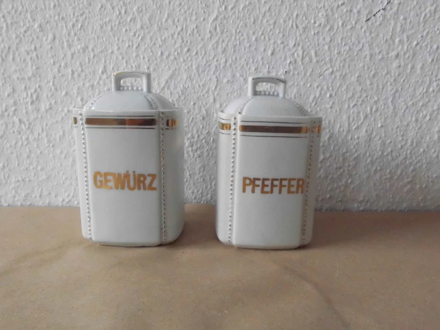 2 X VORRATSDOSEN mit Deckel " Pfeffer & Gewürz " Dose Dosen Gefäß ...