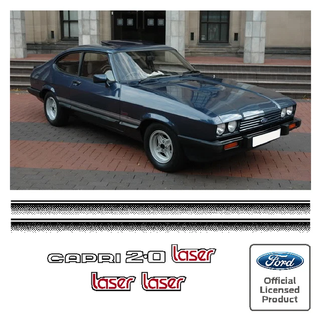 FORD CAPRI MK3 Laser Stripe Kit Decals Stickers 1.6 2.0 Stripes £42.50 ...