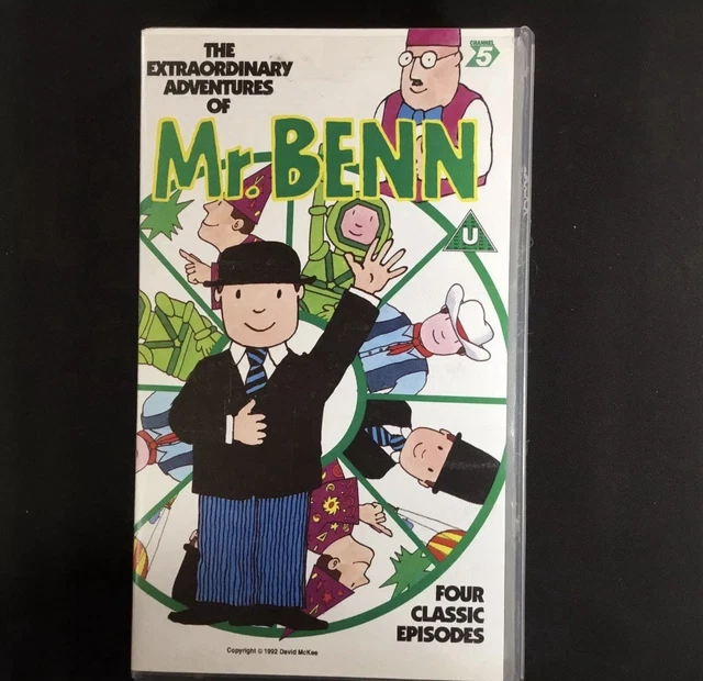 THE EXTRAORDINARY ADVENTURES Of Mr Benn, VHS Video, Retro Channel 5 £3. ...