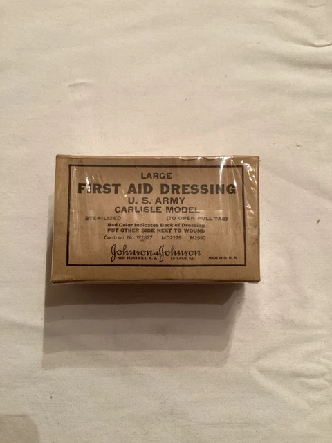 RARE US WW2 Large First Aid Dressing Johnson & Johnson Original - Med ...