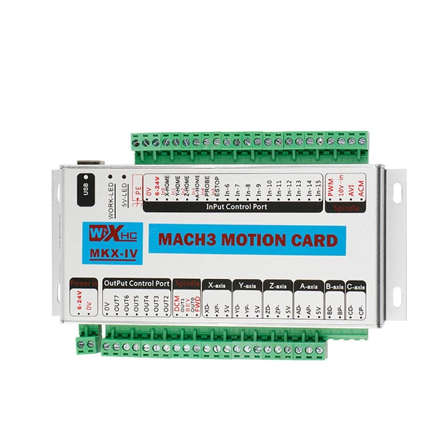 400KHZ MACH3 3-AXIS Motion Control Card USB 2.0 CNC Interface Breakout ...