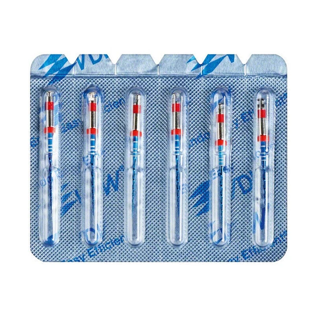 DENTAL ENDO ROOT Canal Rotary NiTi Files Reciproc Blue R25 Red 6 pcs ...