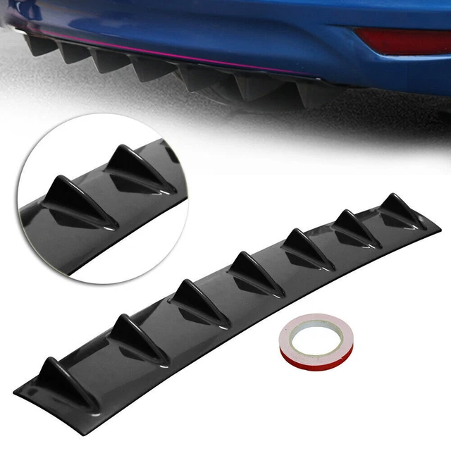 Aileron Voiture Universal Car Rear Bumper Diffuser | Shark Fin Spoiler ...