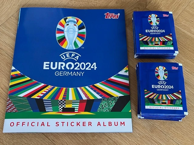 TOPPS UEFA EURO 2024 Sticker Germany EM 24 - Album / Leeralbum + 50 ...