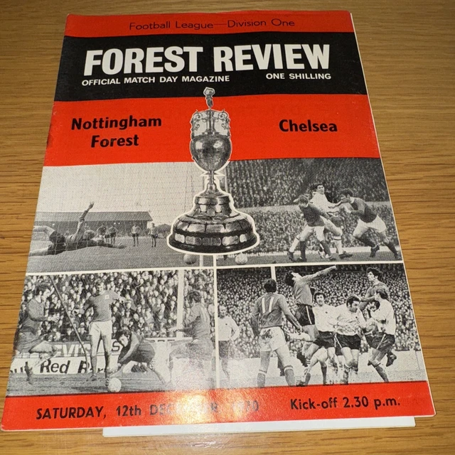 NOTTINGHAM VS CHELSEA Programme - Saturday 12th December 1970 £0.99 ...