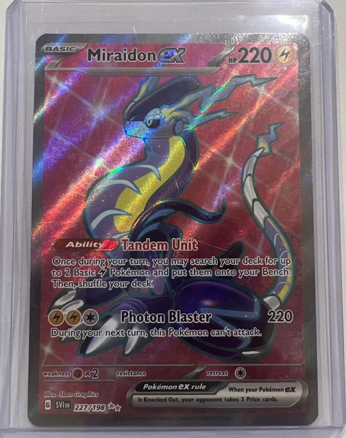 POKÉMON TCG MIRAIDON ex Scarlet & Violet Base Set 227/198 Holo Ultra ...