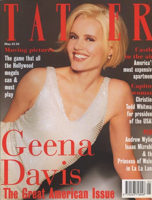 GEENA DAVIS - PRINCESS DIANA - PATSY KENSIT - Vintage TATLER Magazine ...