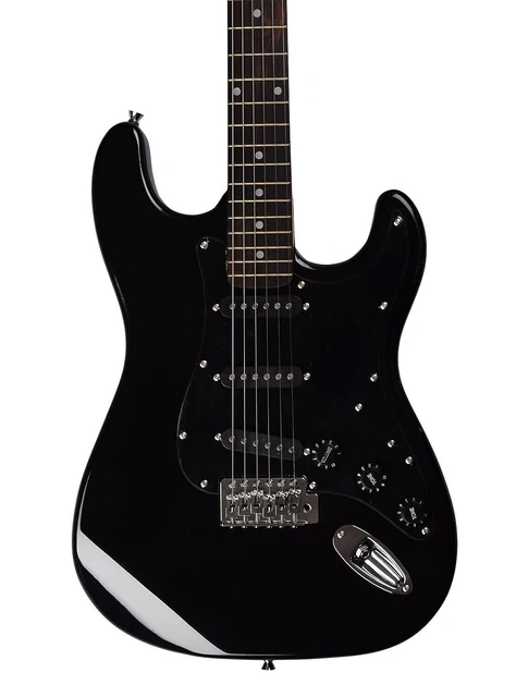 JRZ-ST01 96.5CM BOIS 6-String Guitare Électrique, Droitier, Complet ...