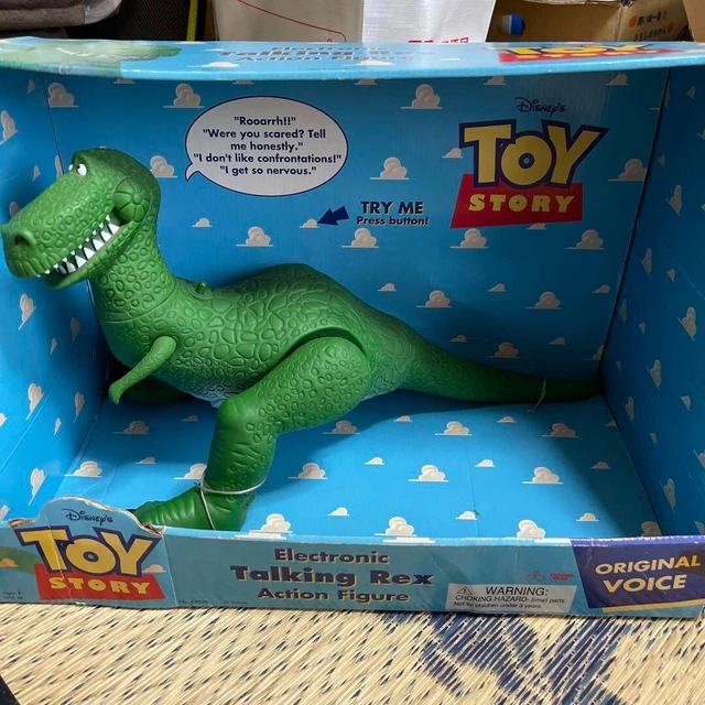 FIGURINE VINTAGE DISNEY Pixar Toy Story Electronic Talking REX neuve ...