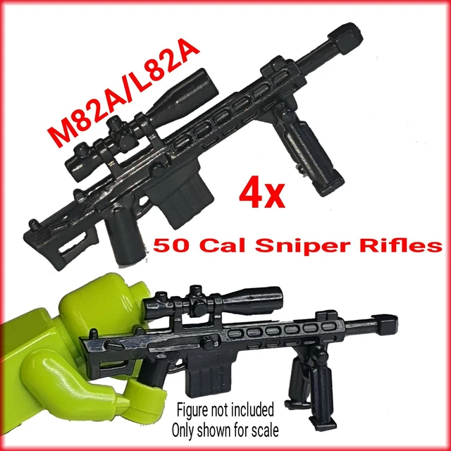 CUSTOM SPECIAL OPS Weapons 50 Cal M82A Sniper Rifles (x4) fits Lego® £2 ...