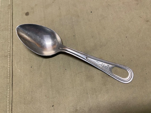 ORIGINAL WWII US Army Mess Kit Spoon Utensil £15.26 - PicClick UK