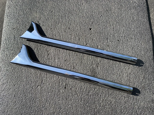 VINTAGE CHOPPER EXHAUST Fishtail Muffler Panhead Knucklehead Upsweeps 1 ...