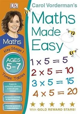 MATHS MADE EASY Times Tables Ages 5-7 Key Stage 1 (Carol Vordermans ...