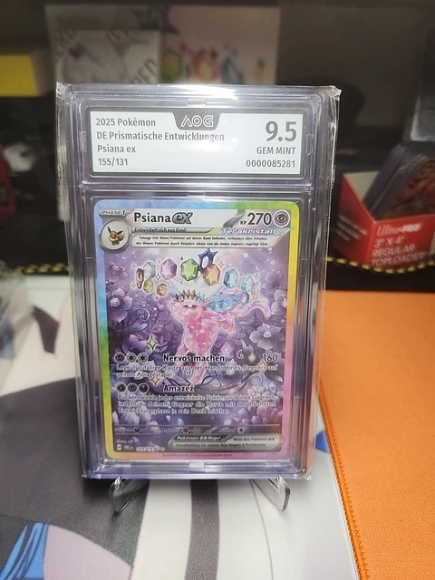 AOG 9.5 PSIANA ex SIR Prismatic Evolutions 2025 Pokemon Card #155 EUR ...