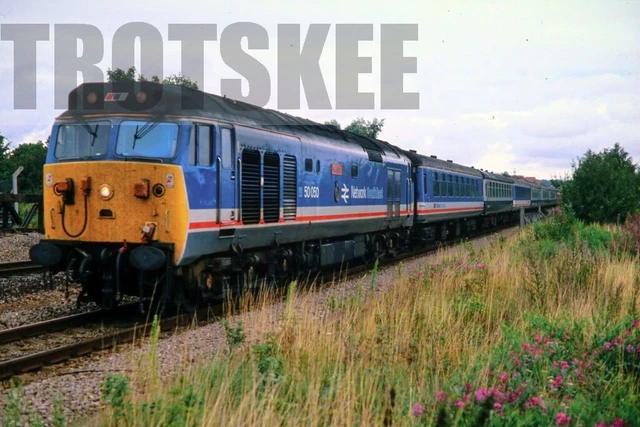 35MM SLIDE BR British Railways Diesel Loco Class 50 50050 Andover 1988 ...
