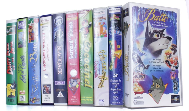 LOT 10 CASSETTES Vidéo VHS Magnétoscope Dessin animé (Réf # L-423) EUR ...