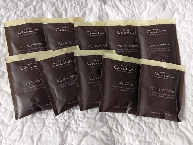 HOTEL CHOCOLAT VANILLA White Hot Chocolate Sachets X10 For Velvetiser £ ...