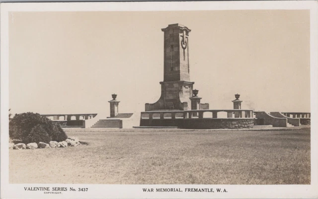 AUSTRALIA,WESTERN AUSTRALIA,WAR MEMORIAL,FREMANTLE,UN,VALENTINE Rp No ...