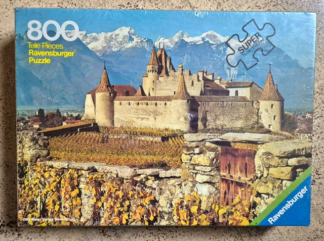 RAVENSBURGER PUZZLE 800 Teile CHATEAU D'AIGLE SCHWEIZ 1976 OVP NEU noch ...