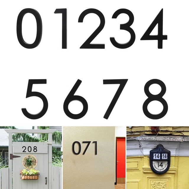 6& FLOATING HOUSE Number Garden Door Modern House Numbers Number with ...