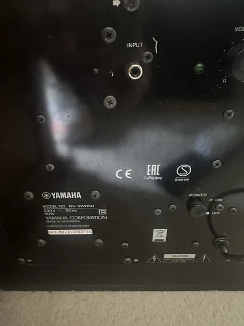 YAMAHA NS-SW050 POWERED Subwoofer 50W RMS RCA Wired Cube Black £146.30 ...