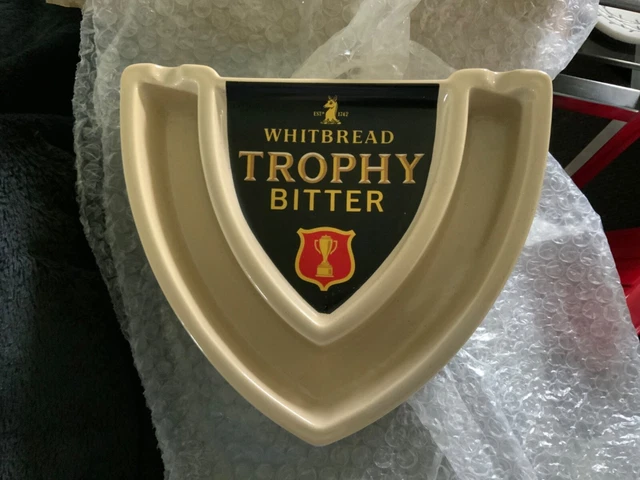VINTAGE WHITBREAD TROPHY Bitter Ceramic Ashtray rarer trough style ...