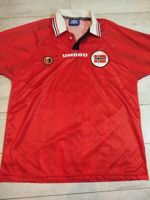 1998-00 FOOTBALL SHIRTS Norway Home Shirt Size L £125.50 - PicClick UK