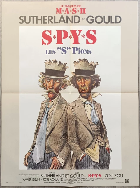 SPIES/DONALD SUTHERLAND/ELIOTT GOULD/KERSHNER/AFFICHE ORIGINALE 60x80 ...