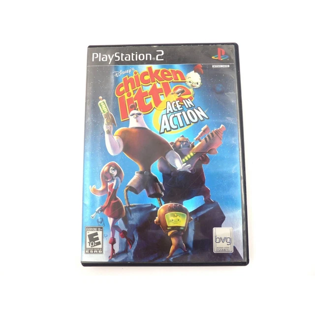 CHICKEN LITTLE ACE In Action PS2 PlayStation 2 CASE AND MANUAL ONLY No ...